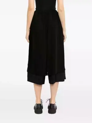 Comme Des Garçons Layered Wide-leg Trousers