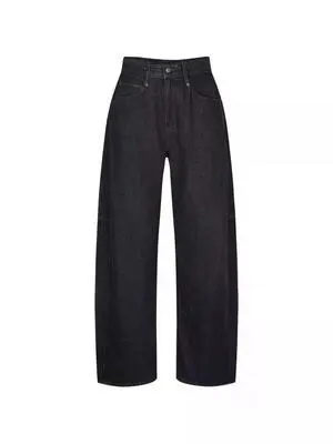 JNBY Wide-leg Barrel-leg Jeans - Black