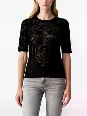 FRACOMINA Velvet-flocked T-shirt