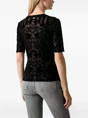 FRACOMINA Velvet-flocked T-shirt
