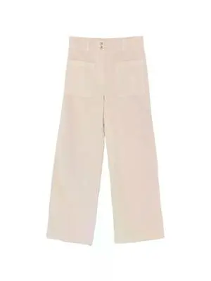 Kristensen Du Nord Patch-pocket Corduroy Trousers - Neutrals