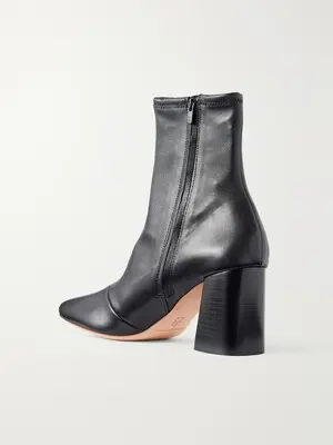 LOEFFLER RANDALL Elise Leather Ankle Boots