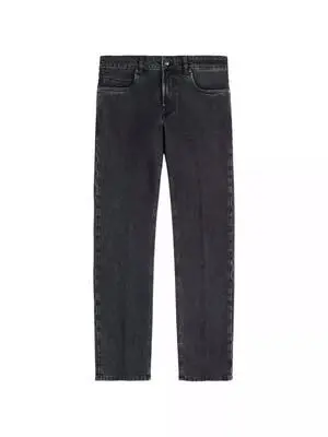 FAY Logo-patch Five-pocket Jeans - Grey