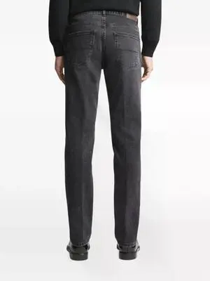 FAY Logo-patch Five-pocket Jeans