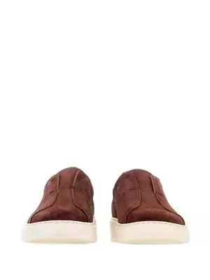 Eleventy Suede Slip-on Sneakers
