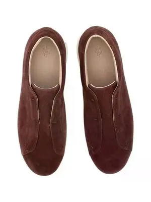 Eleventy Suede Slip-on Sneakers