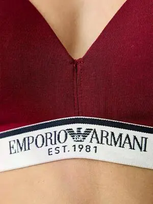 Emporio Armani Logo-underband Triangle Bra