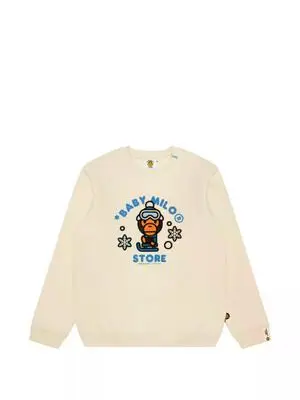 A BATHING APE Baby Milo Graphic-print Sweater - Neutrals