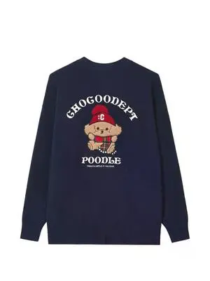 CHOCOOLATE Graphic-patch Cardigan
