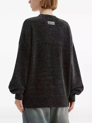 FINGERCROXX Logo-embroidered Chenille Sweater