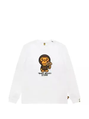 A BATHING APE Baby Milo Graphic-print T-shirt - White