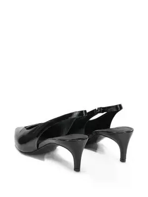 DEL CARLO Paris 12103 Patent-finish Slingback Pumps