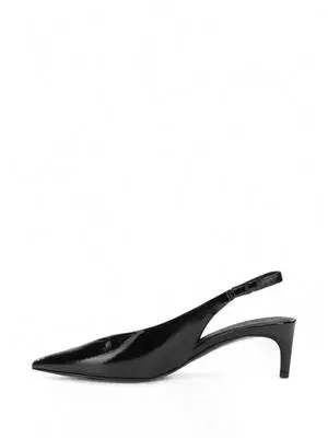 DEL CARLO Paris 12103 Patent-finish Slingback Pumps