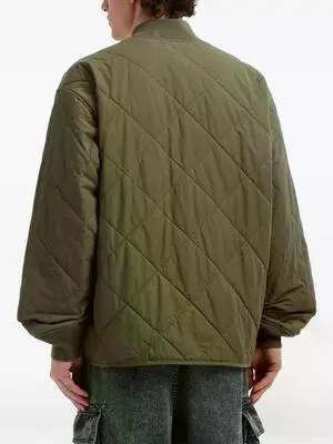 FINGERCROXX Diamond-quilted Logo-patch Jacket