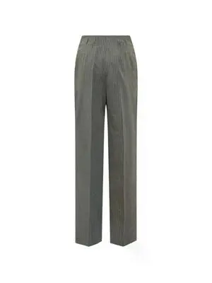 Alberta Ferretti Pinstripe-pattern Tailored Trousers
