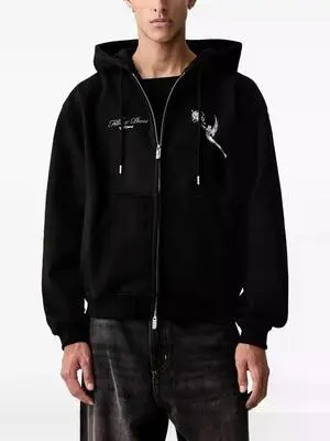 Filling Pieces Trophy Graphic-print Zip-up Hoodie - Black