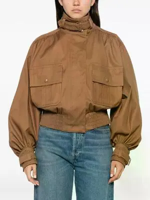 Zimmermann Valiant Drill Buckled-collar Cropped Jacket