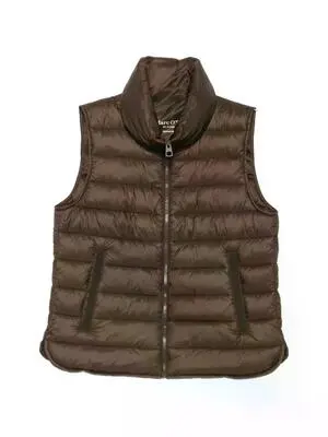 Marc O'polo Quilted High-neck Gilet - Brown