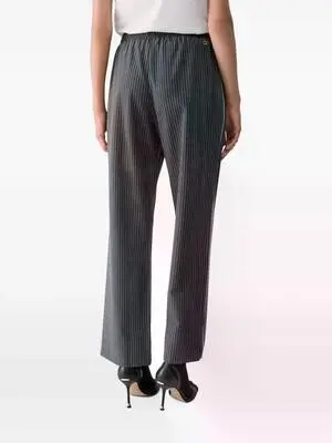 Liu Jo Pinstriped Trousers With Lace Insert