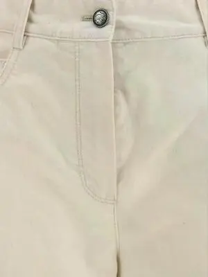 FORTE_FORTE Flocked Wide-leg Jeans