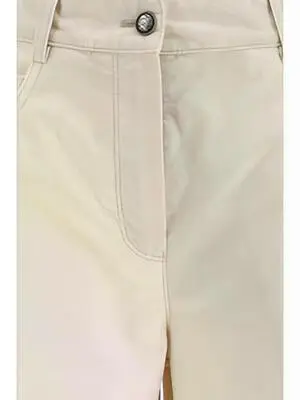 FORTE_FORTE Flocked Wide-leg Jeans