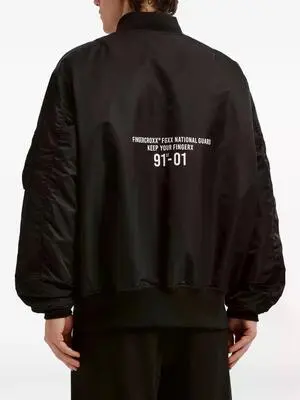 FINGERCROXX Logo-print Bomber Jacket