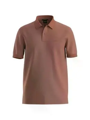 BOSS Pallas Polo Shirt In Cotton Piqué With Embroidered Logo - Red