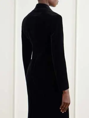 Alaïa Double-breasted Cotton-velvet Blazer