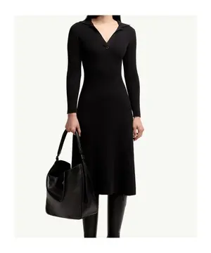 Moncler Wool Blend Knee-length Polo Dress