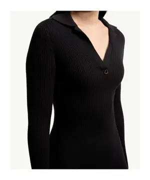 Moncler Wool Blend Knee-length Polo Dress
