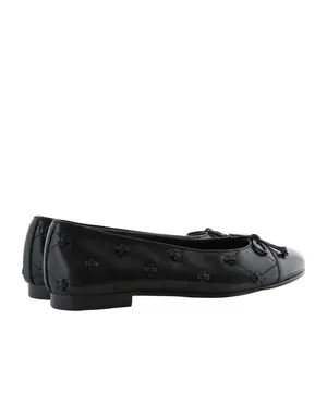 Tory Burch Cap Toe Bunny Knot Ballerinas