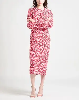 Marni Floral Print Long-sleeve Dress