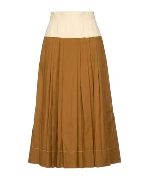 Tory Burch Color-block Pleated Skirt