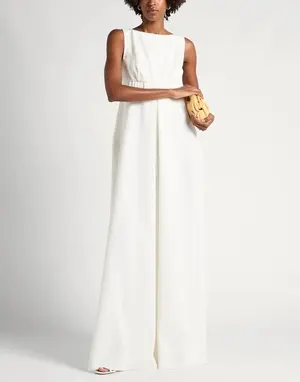 Max Mara Minimalist Solid-color Sleeveless Jumpsuit