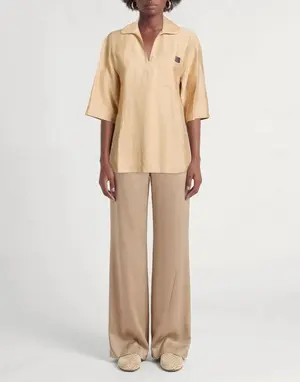 Max Mara Minimalist Solid-color V-neck Top - No
