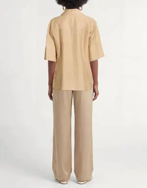 Max Mara Minimalist Solid-color V-neck Top - No