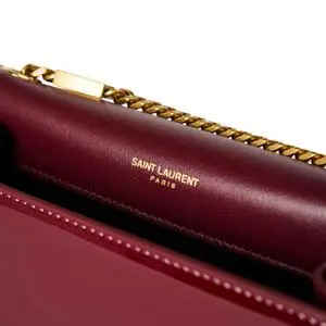 Saint Laurent Patent Flap Crossbody Bag - No