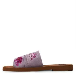 Chloé Fabric Slide Sandals - No