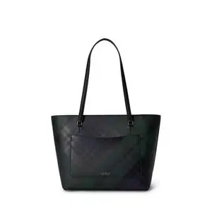 Ralph Lauren Plaid Tote Handbag