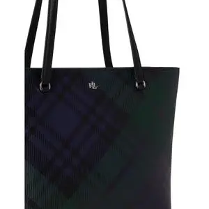 Ralph Lauren Plaid Tote Handbag