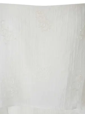 Staud Bead-embellished Tiered Mini Dress