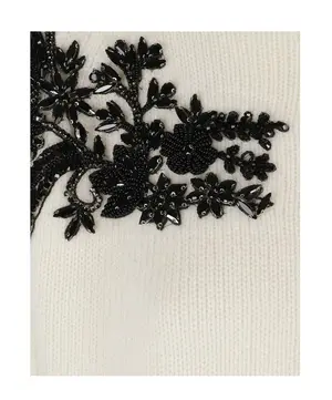 ERMANNO FIRENZE Embellished Turtleneck Sweater