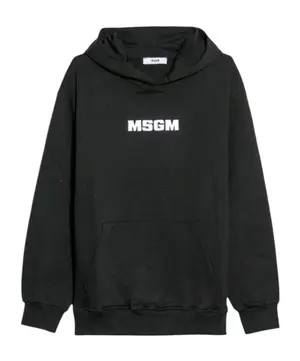 MSGM Long-sleeves Hoodie - Black