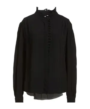Isabel Marant Étoile Solid-color Long-sleeved Chiffon Shirt