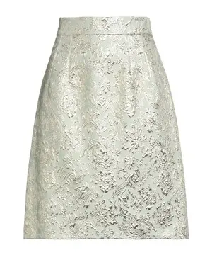 Dolce & Gabbana Two-tone Metallic Finish A-line Skirt