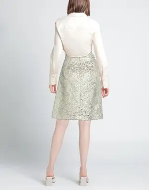 Dolce & Gabbana Two-tone Metallic Finish A-line Skirt