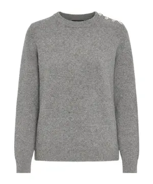 Zadig&Voltaire Cara Stud-embellished Sweater - Medium Gray
