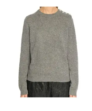 Zadig&Voltaire Cara Stud-embellished Sweater - Medium Gray