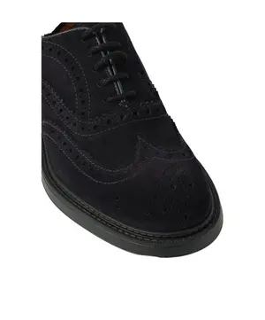 DOUCAL'S Visone Suede Brogue Derby Shoes