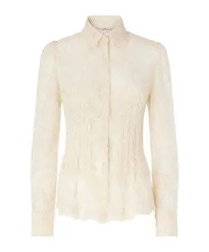 Ermanno Scervino Floral Lace Shirt - White